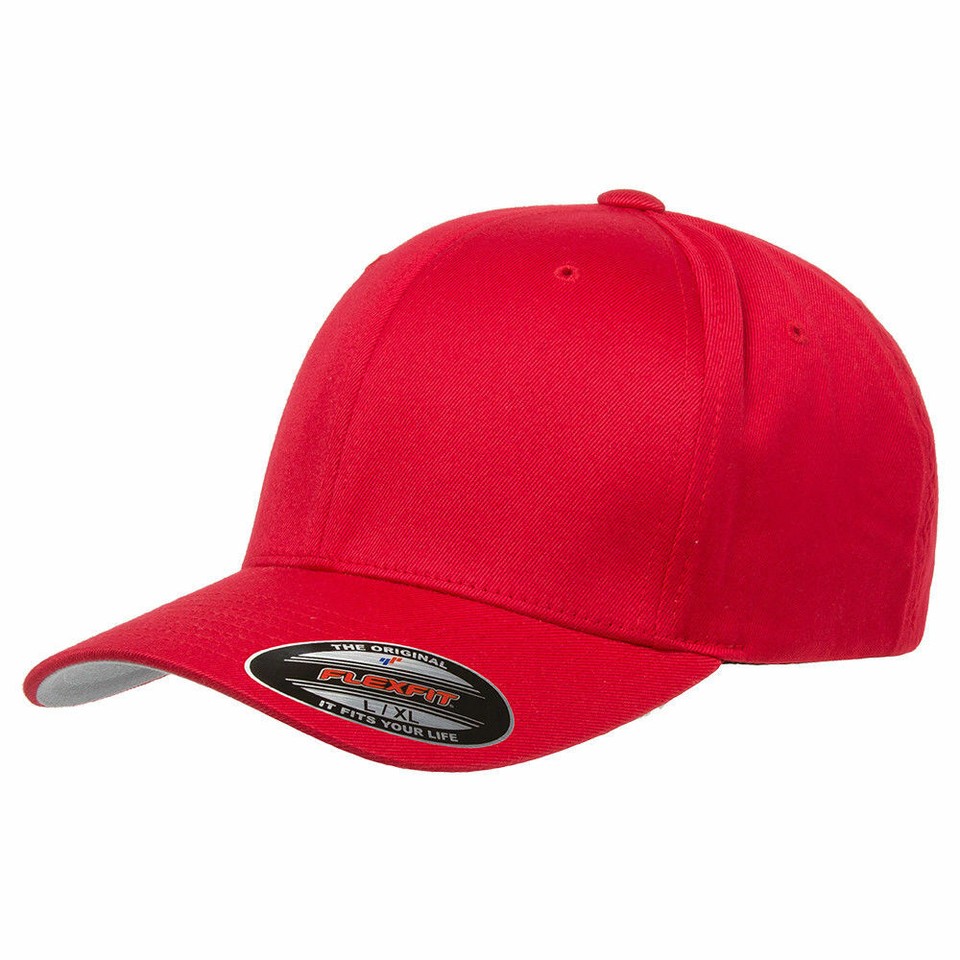 FLEXFIT Structured Twill Hat FITTED Size S/M L/XL 2XL Sport Baseball ...