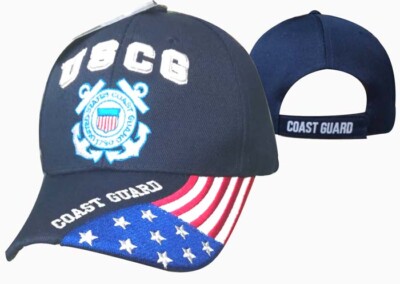 Official Coast Guard Licensed USCG Emblem Flag Bill Cap Hat | eBay
