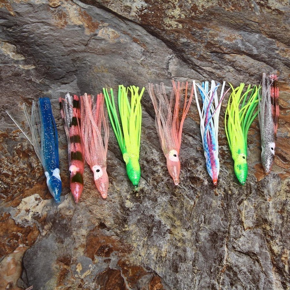 20Pcs Lifelike Squid Bait Sequins Octopus Bait Fishing Swimbaits for ...