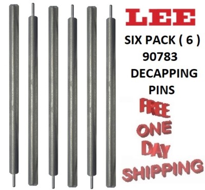 Lee Universal Depriming and Decapping Die Pin SIX PACK ( 6 ea.) 90783 ...