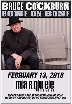 BRUCE COCKBURN "BONE ON BONE" 2018 PHOENIX CONCERT TOUR POSTER - Folk ...