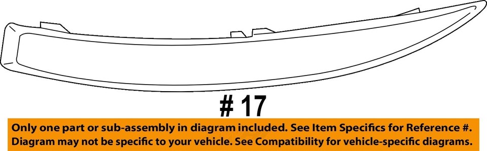 BMW OEM 16-18 X1-Bumper Trim-Reflector Left 61617355547 | eBay