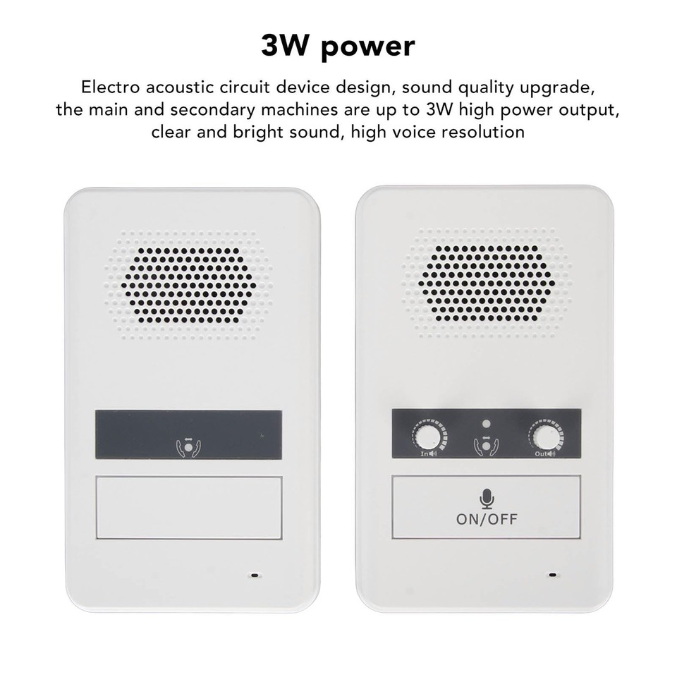 Window Speaker Intercom System, 200M Anti Interference Dual Way Window ...