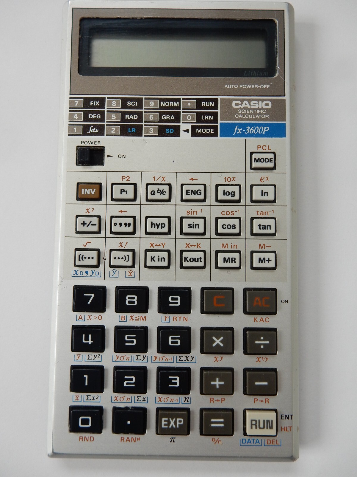 Vintage Casio Fx-3600p Electronic Scientific Programmable Calculator ...