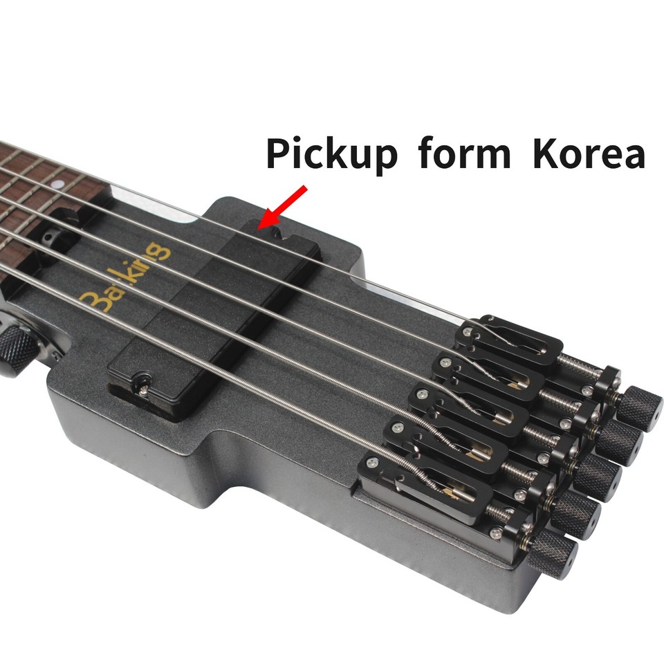 Batking Travel Bass Guitar Electric Headless Bass 5 String Electric ...