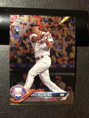 2018 Topps Chrome - Rhys Hoskins Rookie Card RC - MINT - Phillies 70🔥🔥 ...