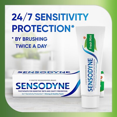 Sensitivity Toothpaste Anti Cavity Whitening Sensodyne Fresh Mint 75g ...