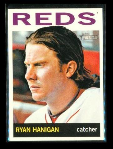 2013 TOPPS HERITAGE Baseball Trading Card #357 RYAN HANIGAN Cincinnati ...