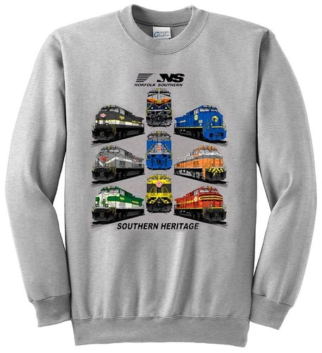 Norfolk Southern Heritage train clothing Authentic Railroad Sweatshirt ...