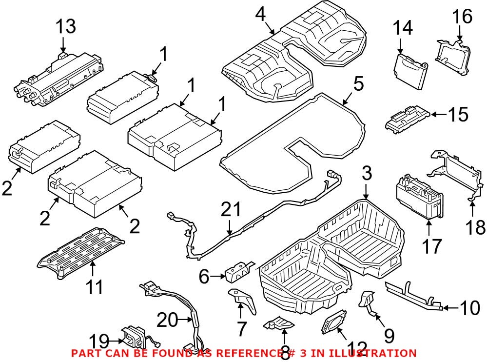 Genuine OEM Drive Motor Battery Pack Tray For BMW 61278614092 | eBay
