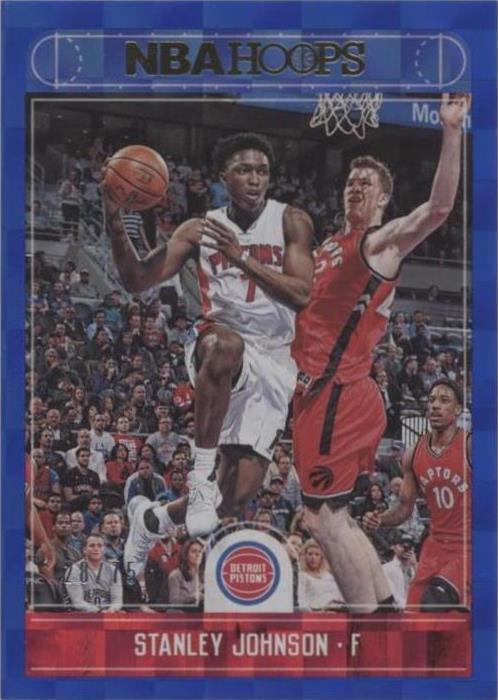 2017-18 Panini NBA Hoops - Stanley Johnson #170 Blue Checkerboard /75 ...