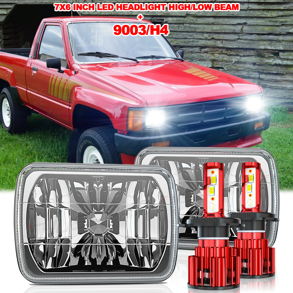 Toyota LED Car & Truck Headlight Assemblies 105W H4 5X7" 7x6 Inch ...