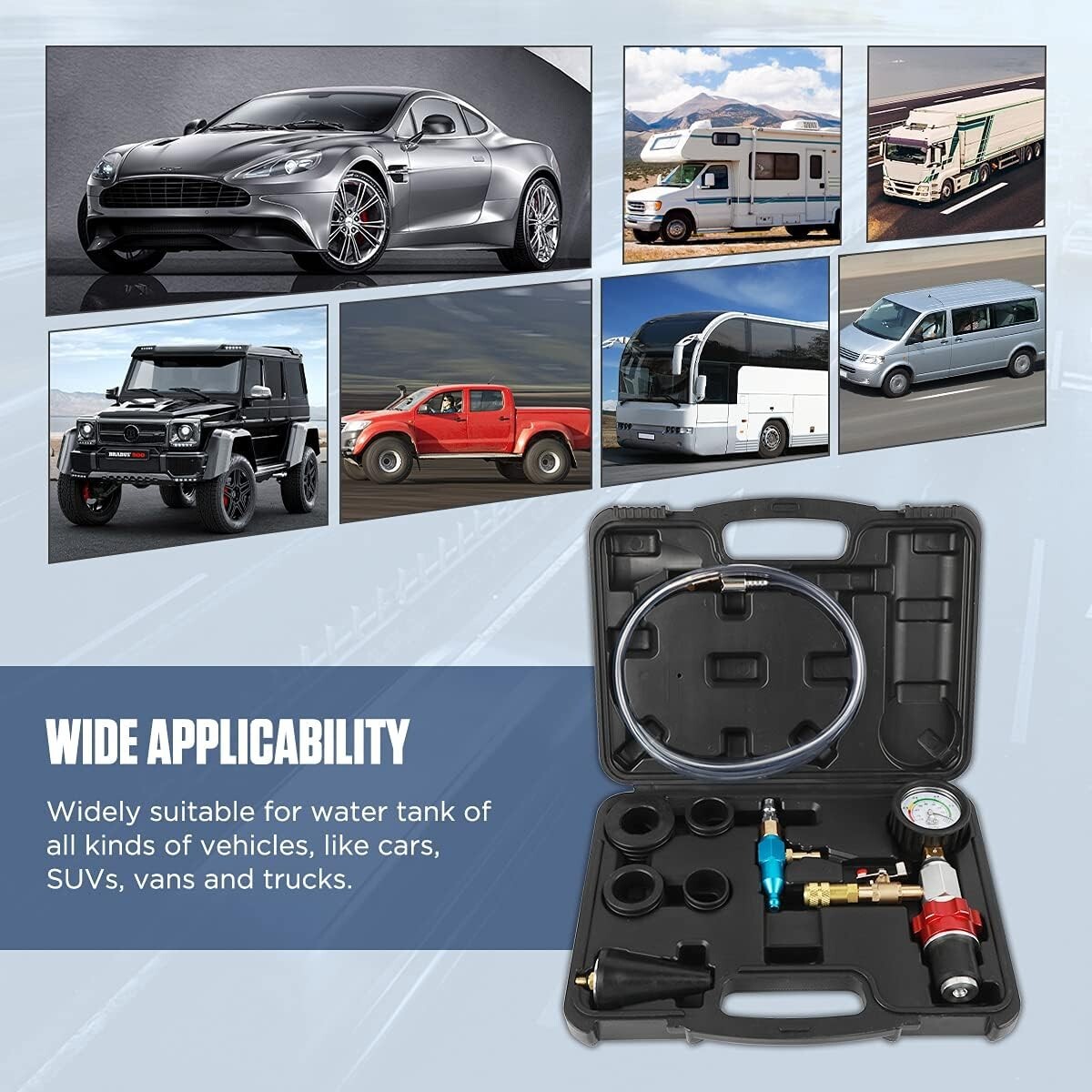 Coolant Vacuum Refill Tool Kit Cooling System Vacuum Purge Accurate ...