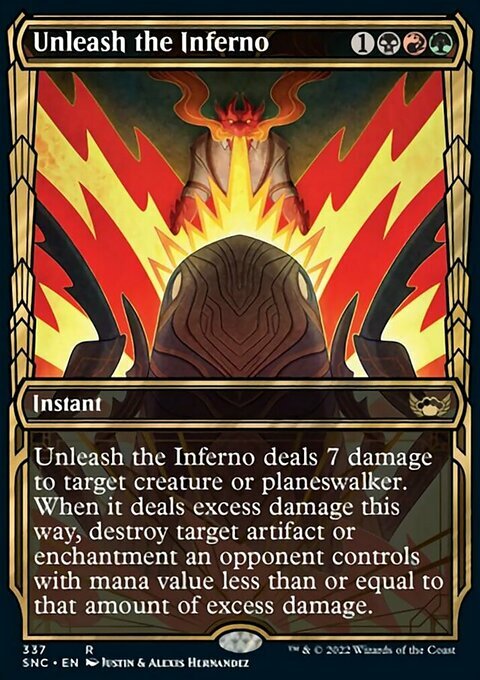 MTG Magic the Gathering Unleash the Inferno (337/486) Streets of New ...
