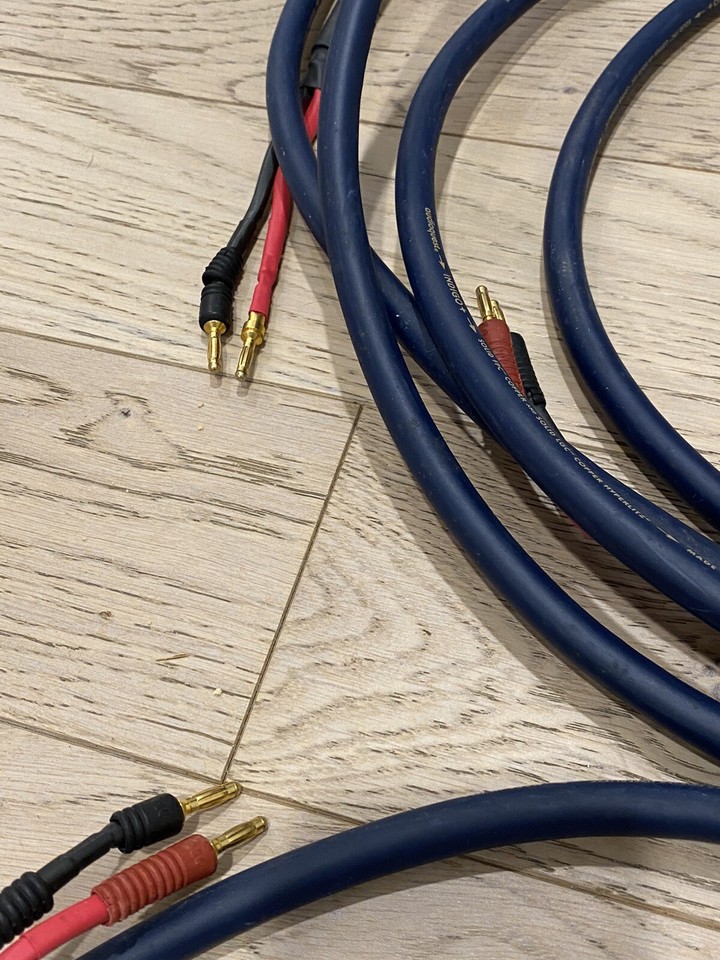 AudioQuest Blue Indigo Bi-Wire Speaker Cable - PAIR - 7ft & 23ft | eBay