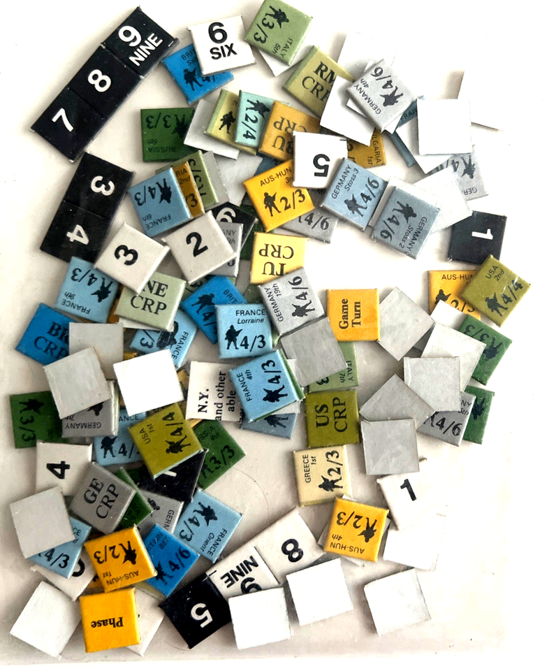 World War 1, 1914-1918. SPI Folio Game, 1975. Punched -never played ...