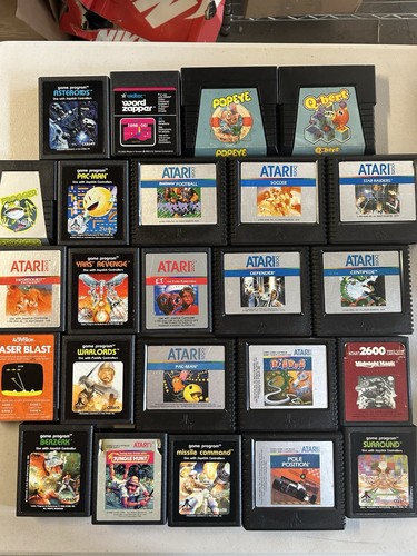Atari 2600 + 5200 Lot x 24 Video Game Cartridges | eBay