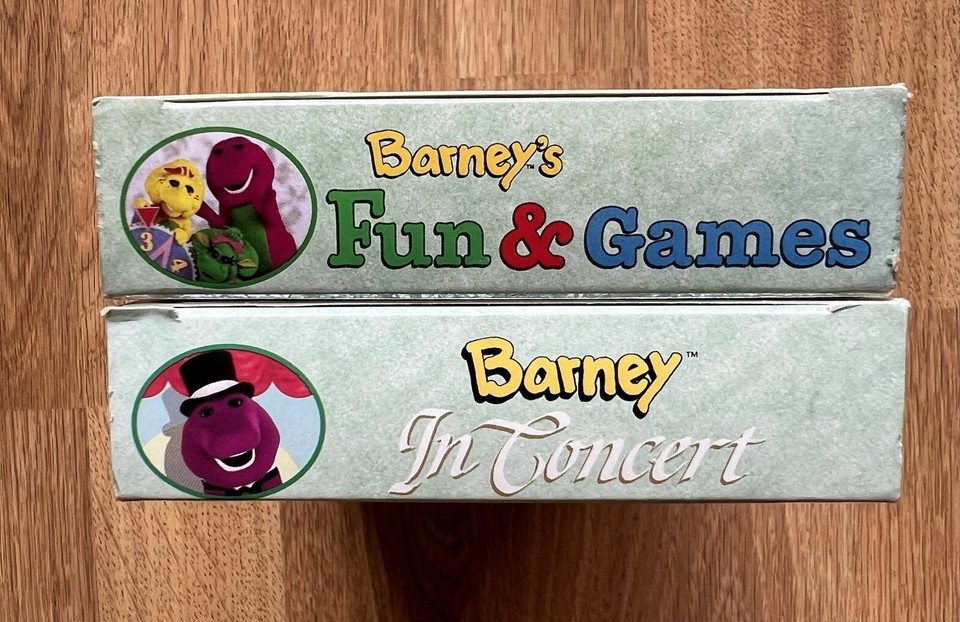 Barney Fun and Games/Barney In Concert (VHS, 2000, Classic Collection ...