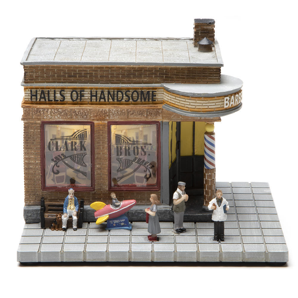 MENARDS O Scale Halls of Handsome Barbershop | eBay