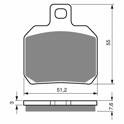 Goldfren Rear Brake Pads for Benelli 1130 TRE TORNADO 2006-2009 (S3 X2 ...