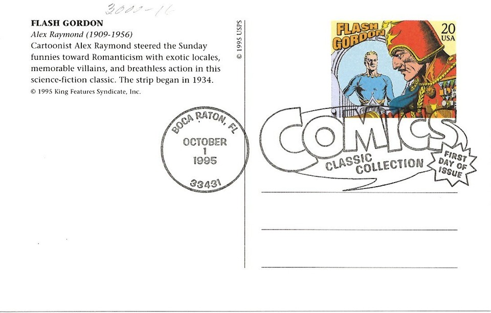 Post Card Flash Gordon FDC Classic Comic Collection | eBay