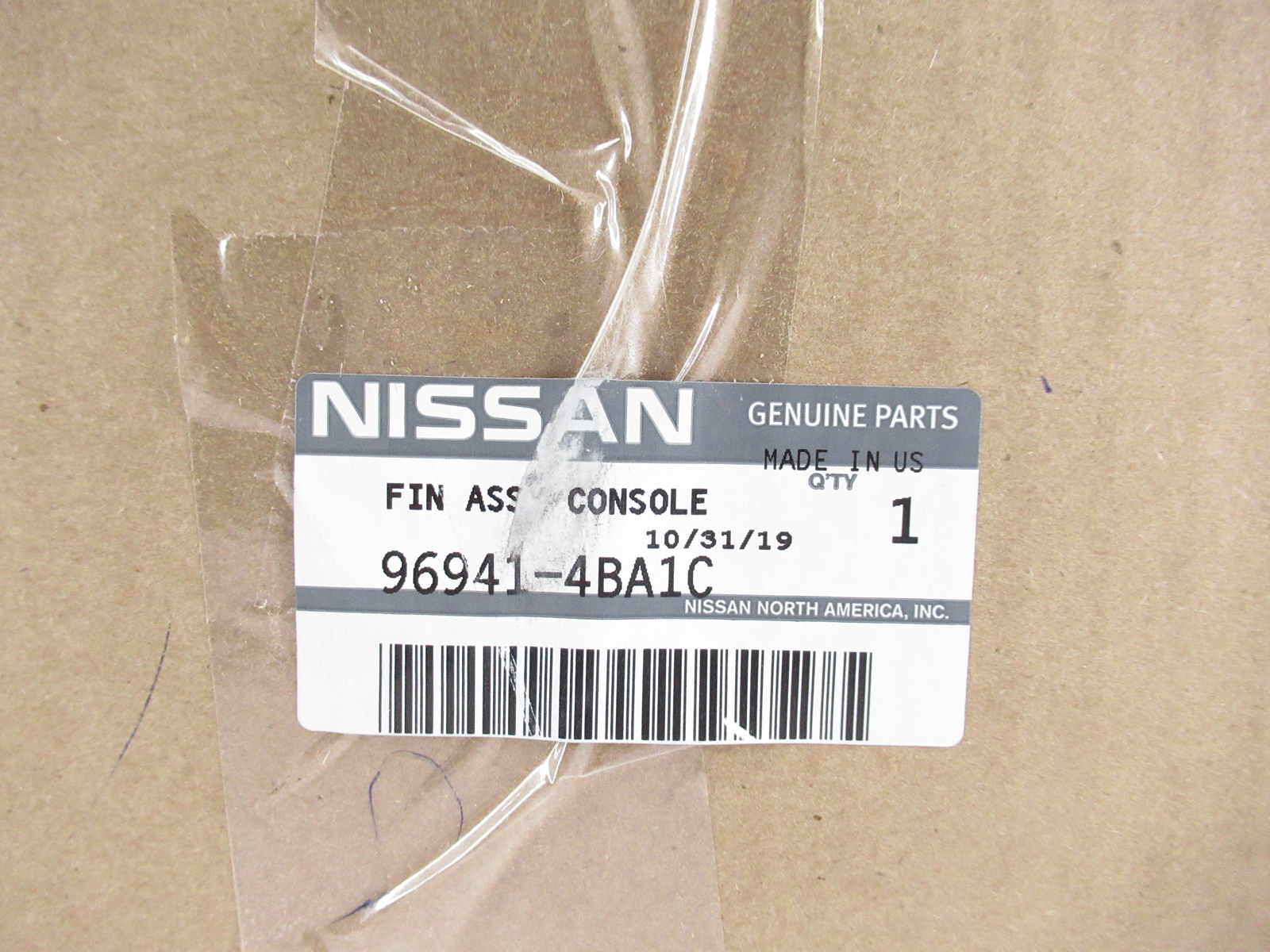Genuine OEM Nissan 96941-4BA1C Shifter Finish Panel Console Trim 2014 ...