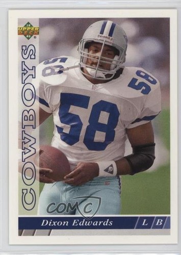 1993 Upper Deck Dallas Cowboys Dixon Edwards #D7 | eBay