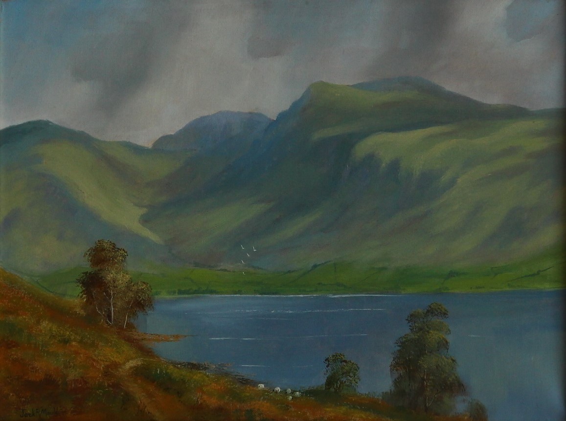 Oil on canvas by Jack R Mould. Titled, "Grasmere" | eBay UK