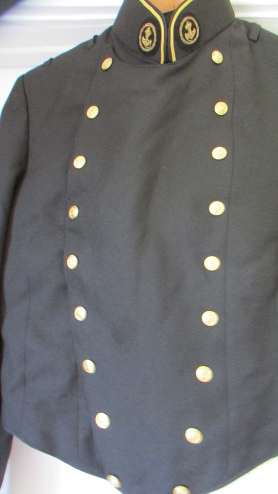 USN Naval Black Dress Women Cadet? Uniform Jacket with Bullion & Silver ...