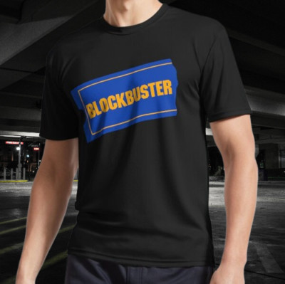 Blockbuster retro logo Active T-Shirt Funny Size Mode American T-shirt ...