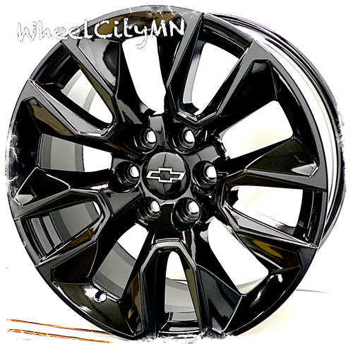 20" gloss black OE 5916 replica RD4 RST rims fits 2019 2025 Chevy Tahoe ...