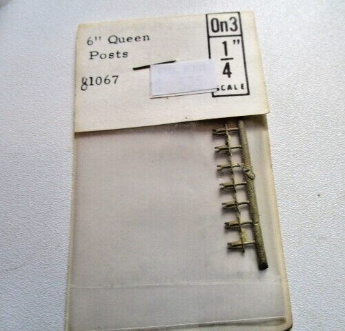 Grandt Line On3 #81067 Queen Posts, 6". Vintage brass - More Below | eBay