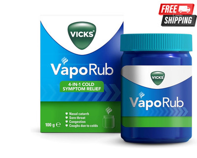 Vicks Vaporub Congestion Vapour Rub Relief Chest Eucalyptus Menthol ...