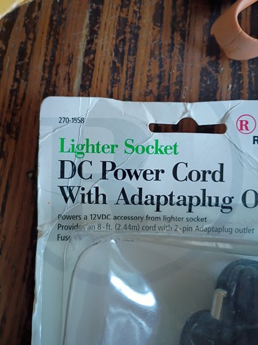 Universal DC Power Adapter Radio Shack Cord Adaptaplugs For Lighter ...
