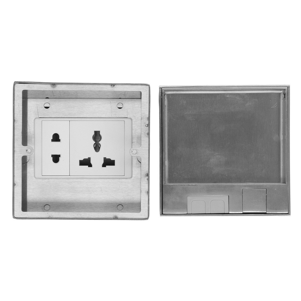 Embedded Floor Socket MultiPorts Panel Receptacle Power Outlet AC250V ...