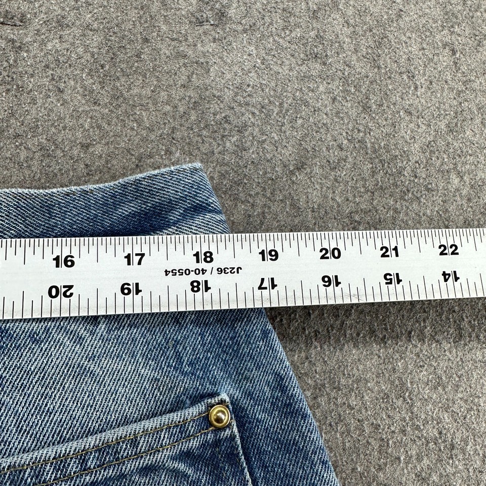 Carhartt Jeans Mens 38x30 Blue Dark Wash Double Knee Dungaree Fit ...
