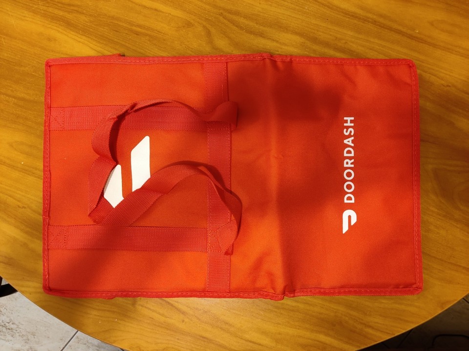 DoorDash Thermal Insulated Delivery Bag With Zipper Hot Cold Bag | eBay