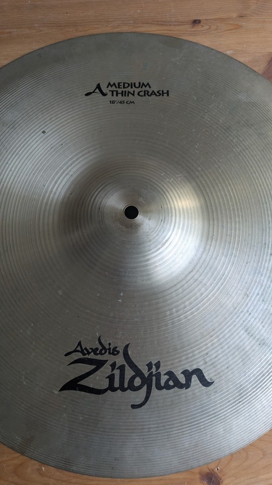 Zildjian A Medium Thin 18" Crash Cymbal 642388103548| eBay