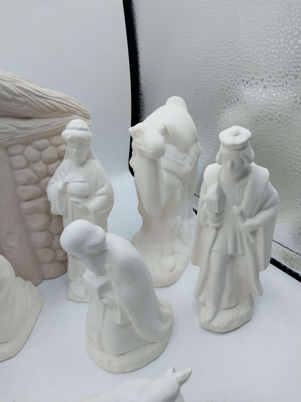 Nativity Set VTG 16 Pc Ceramic Unpainted Unglazed Holland, Macky Molds ...