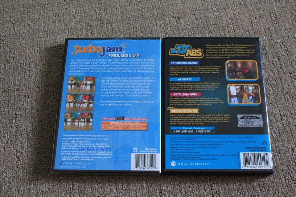 Hip Hop Abs and Turbo Jam Exercise DVDs | eBay