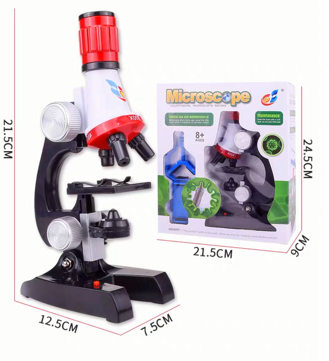 Microscopes For Kids Illuminated Kids Microscope 1200X Zoom Monocular