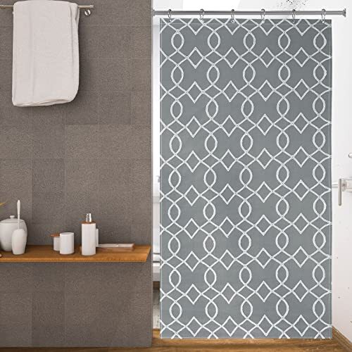 Stall Shower Curtain Fabric 36 X 72 Inch Small Half Size Shower Curtain ...
