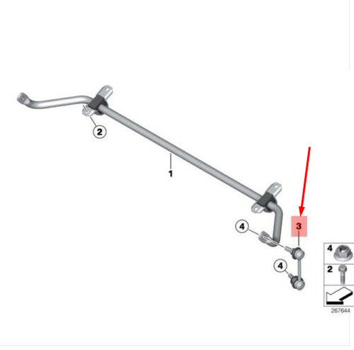 NEW BMW 5 F10 REAR SWING SUPPORT 37106775189 6775189 OEM NO DUTY TO 🇺🇸 ...