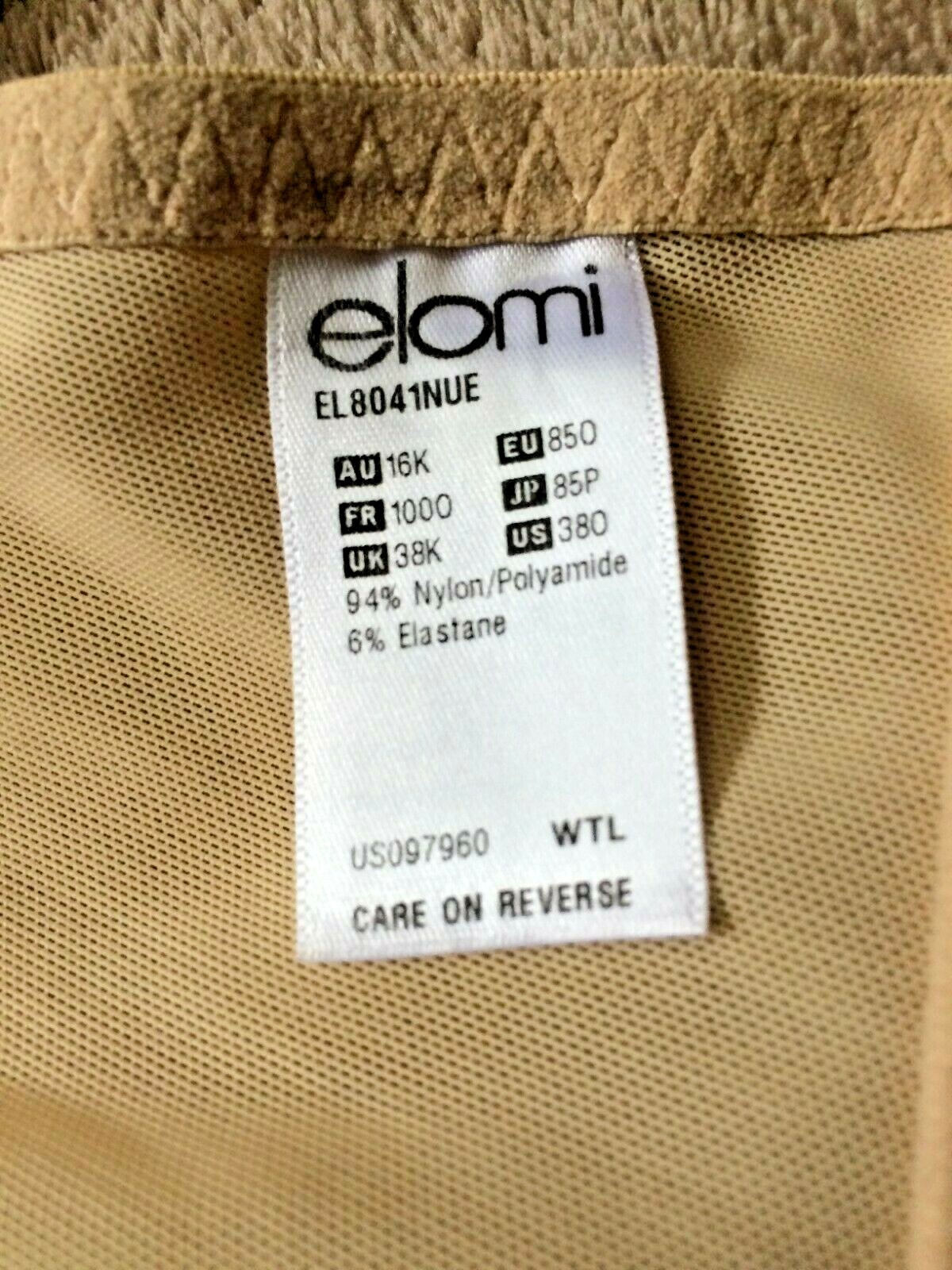 Elomi Energise 38O (K )Nude High Impact Full Cup Coverage Sports Bra ...