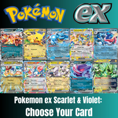 Pokemon ex Choose Your Card! Double Rare SV English Near Mint Huge ...