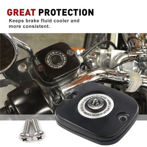 Front Brake Master Cylinder Cover For Harley XL Touring Softail Dyna ...