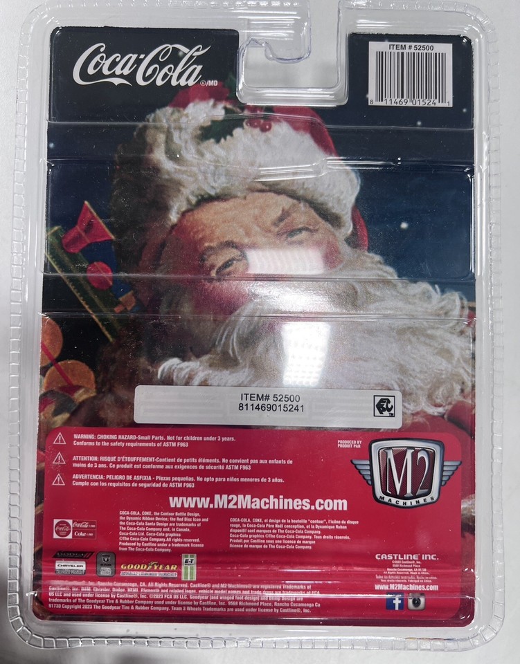 M2 MACHINES 2023 COCA-COLA CHRISTMAS SANTA SK08, 1971 DODGE CHALLENGER ...