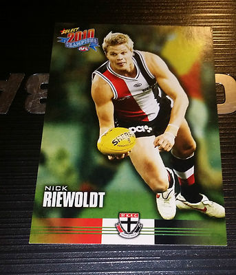 2010 AFL SELECT CHAMPIONS ST KILDA SAINTS NICK RIEWOLDT COMMON CARD NO ...