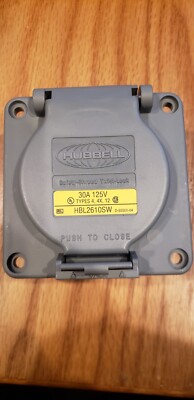 Hubbell 30A 125V Twist-Lock Watertight Safety-Shroud Receptacle ...