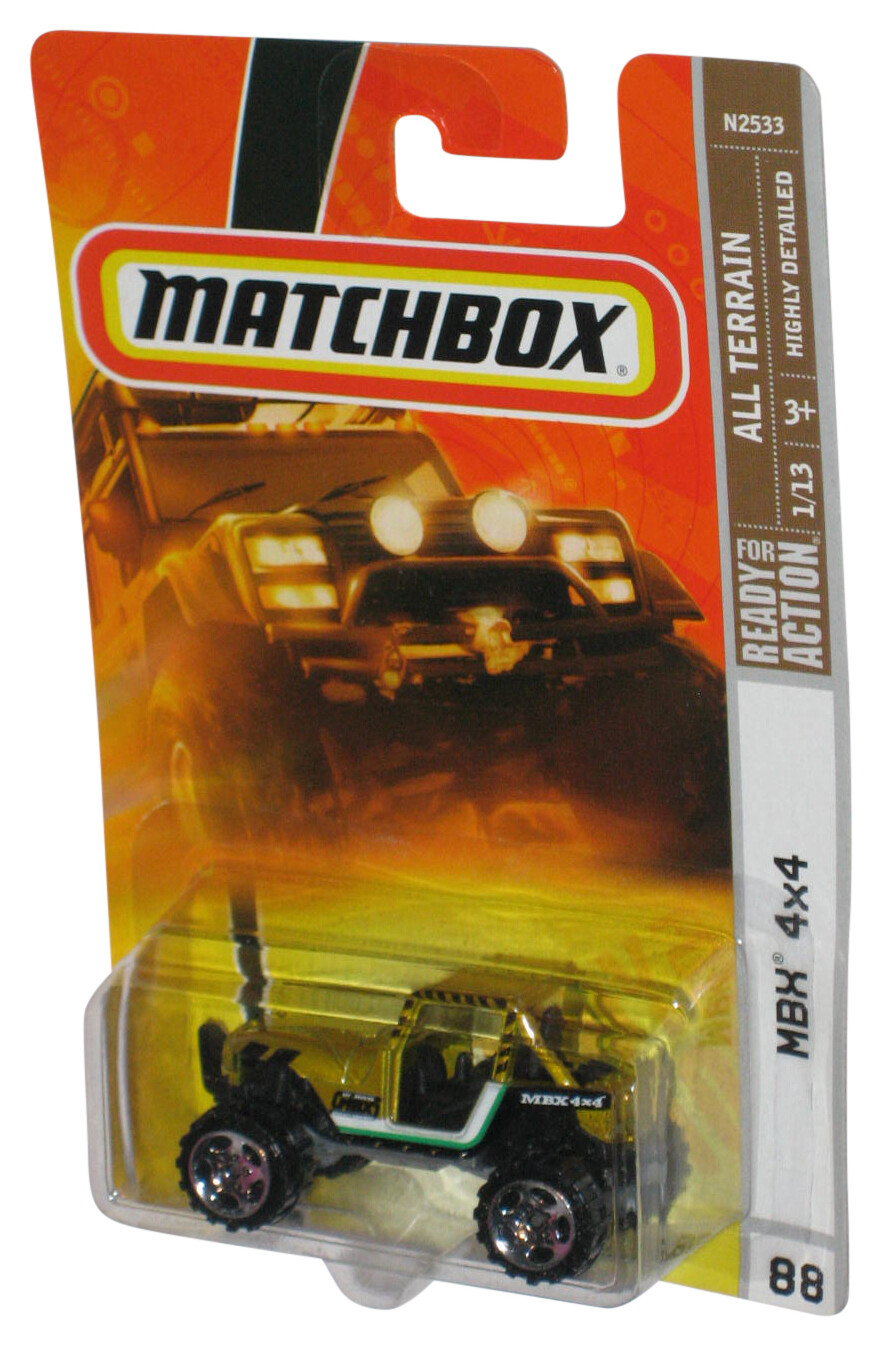 Matchbox All Terrain 1/13 (2007) Gold MBX 4x4 Die-Cast Toy Car #88 | eBay